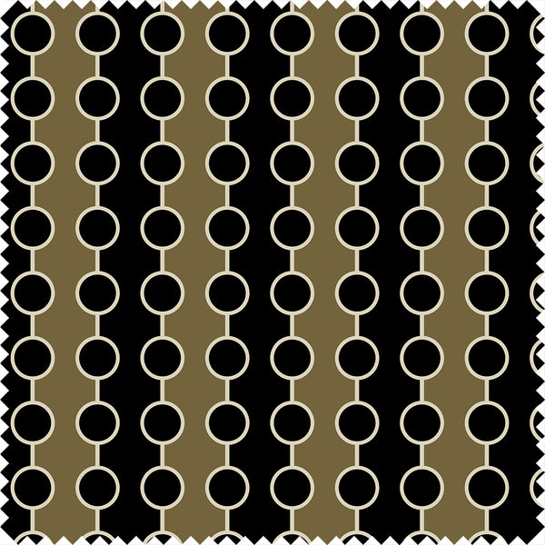 Barbecana Stripe Cotton Velvet Black/Dk Khaki – Pipét Design